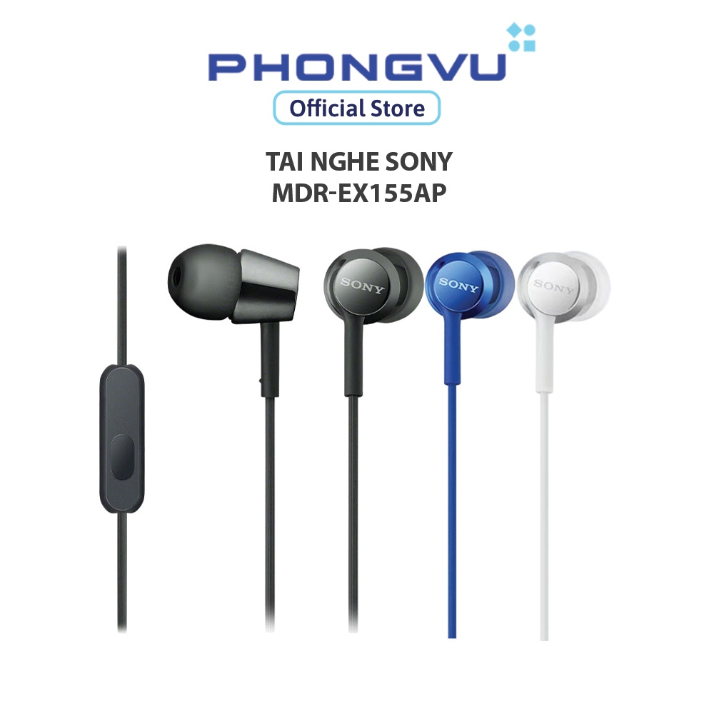 Tai nghe In-ear Sony MDR-EX155AP - Bảo hành 12 tháng | Shopee Việt Nam