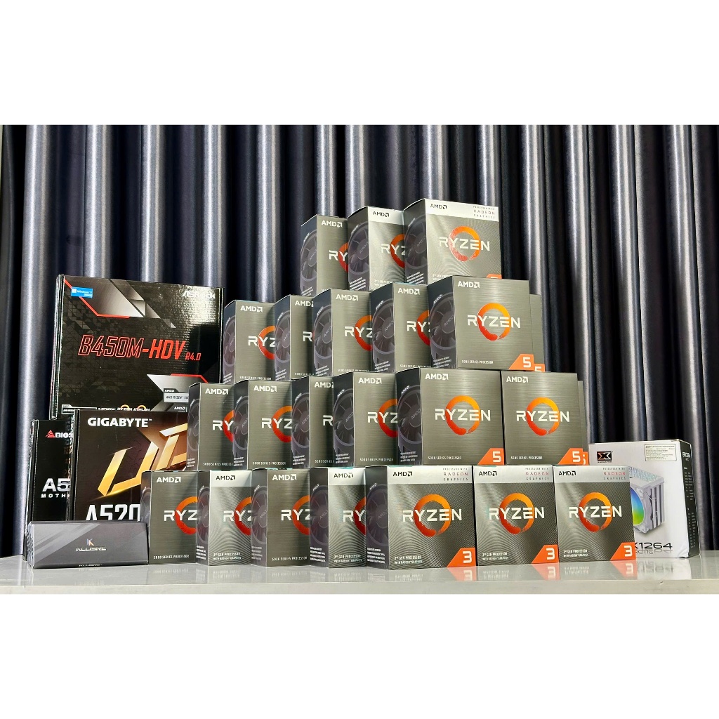 CPU AMD Ryzen 3 3200G / Ryzen 5 3400G / Ryzen 7 5700G kèm Tản New Box ...