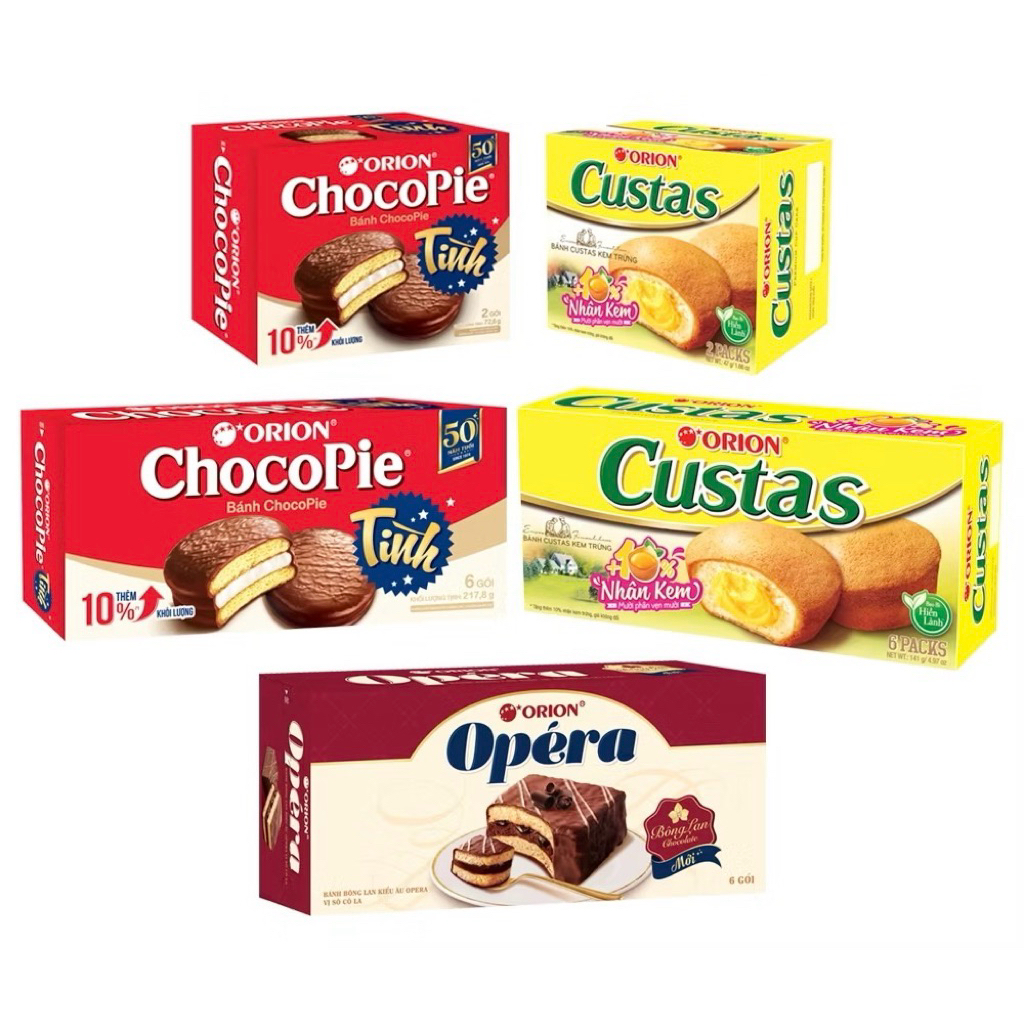 Bánh Chocopie truyền thống 2P,6P , Custar truyền thồng 2P,6P | Shopee Việt Nam