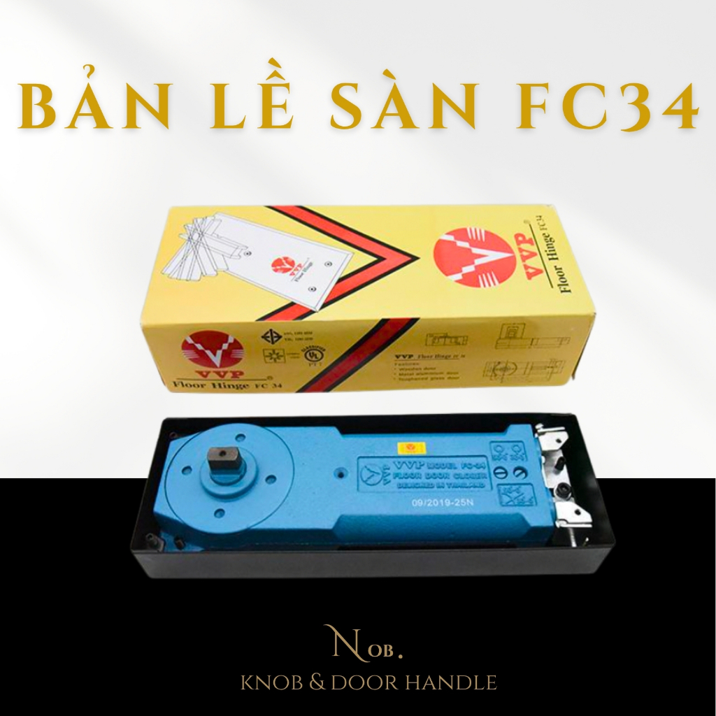 Bản lề sàn Cửa kính cường lực VVP FC34 - VVP Glass Door Spring FC34 ...