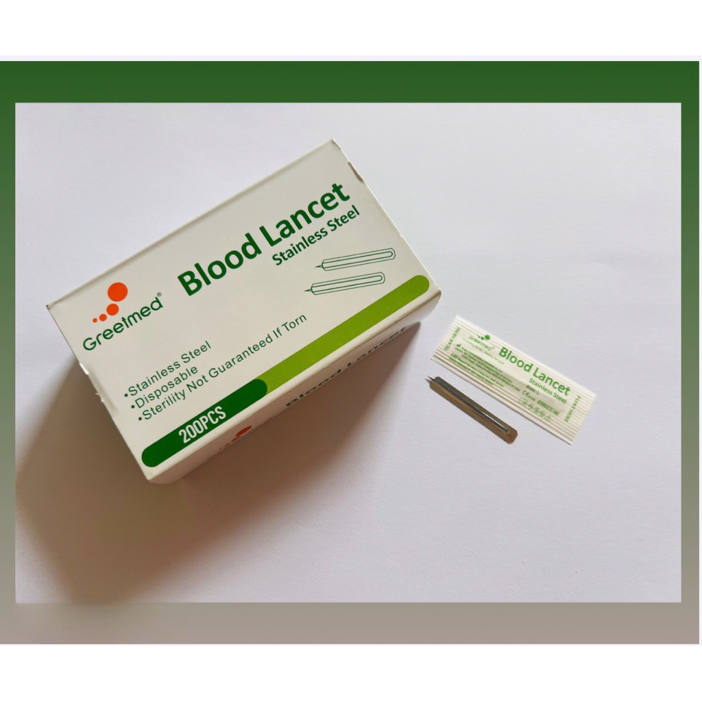 1Hộp/ 200 Kim Chích Mụn BLood Lancet GREETMED Loại Bén Nhất | Shopee ...