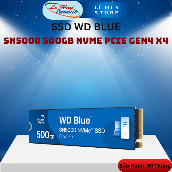 SSD Western Digital Blue SN5000 500GB PCIe Gen4 x4 - Hàng Chính Hãng ...