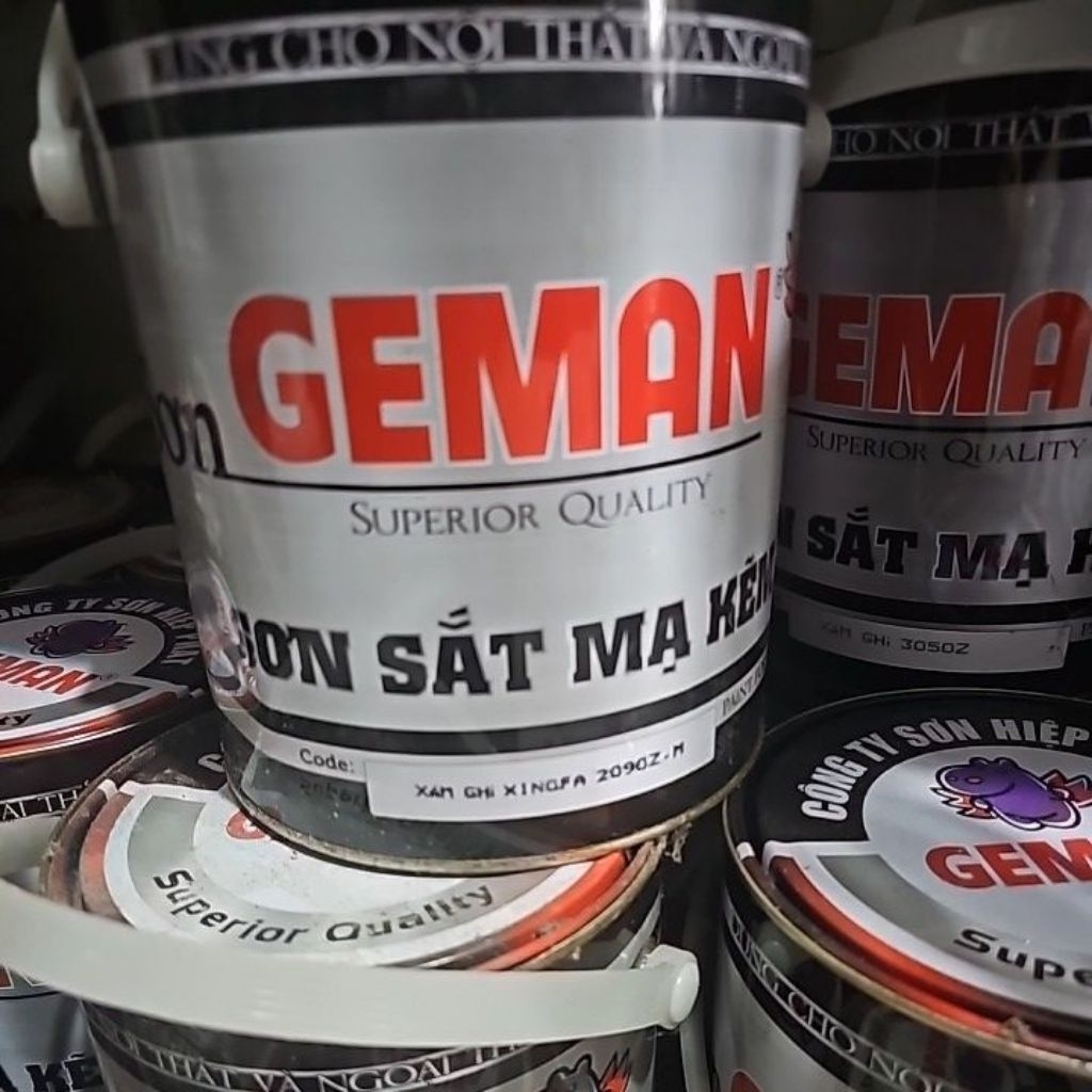 Sơn sắt mạ kẽm Geman lon 3kg | Shopee Việt Nam