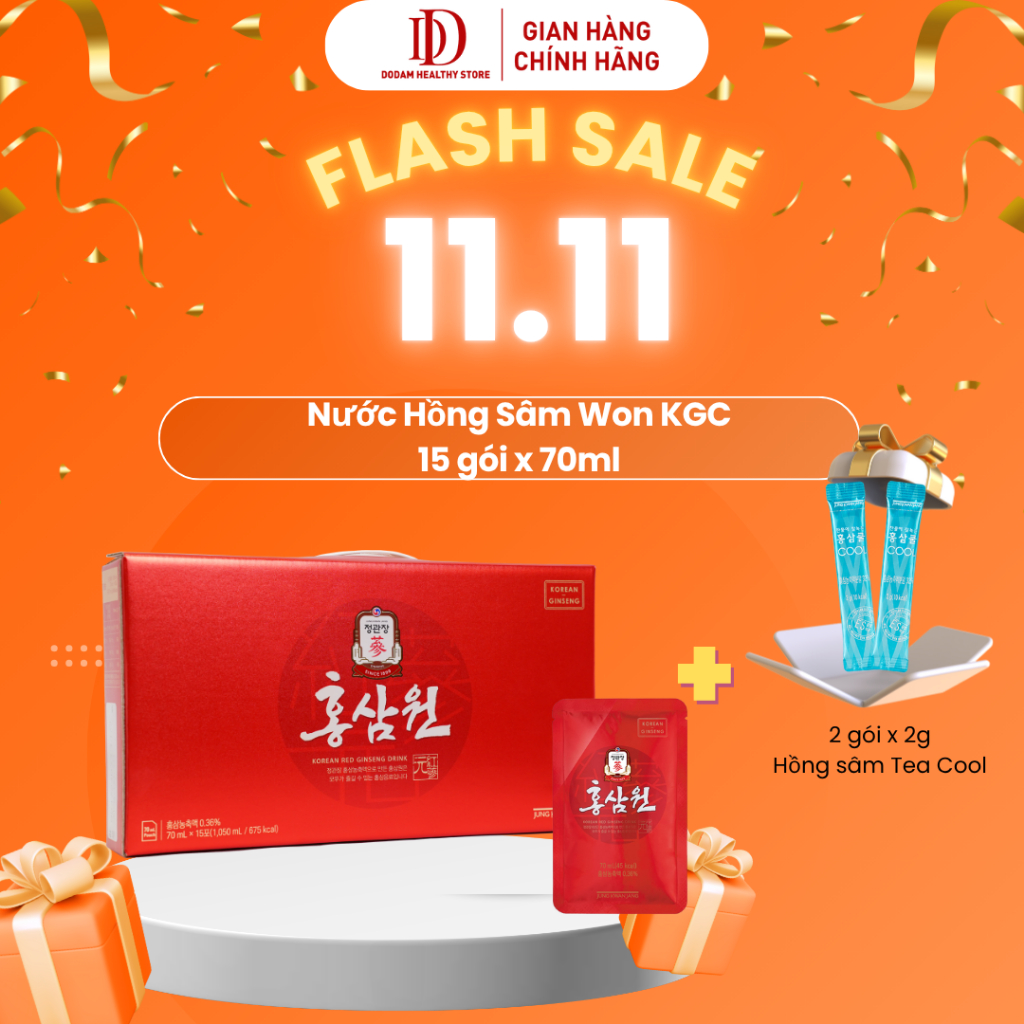 Nước Hồng Sâm Won Pounch KGC Jung Kwan Jang (70ml x 15 gói) | Shopee Việt Nam