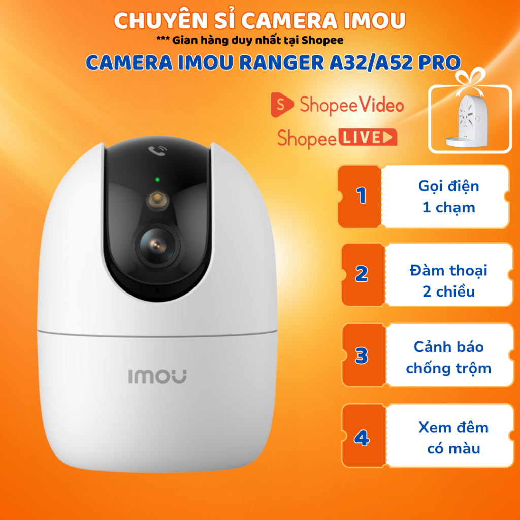 Camera IMOU Ranger 2 A32 A52 Pro 3MP/5MP– Camera Thông Minh,Phát Hiện ...