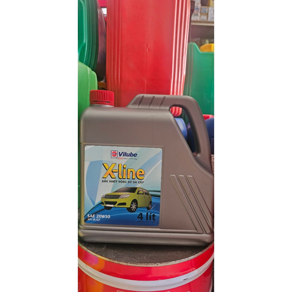 Nhớt động cơ -LINE VILUBE ( 4 lít ) , dùng cho cả động cơ XĂNG và ...