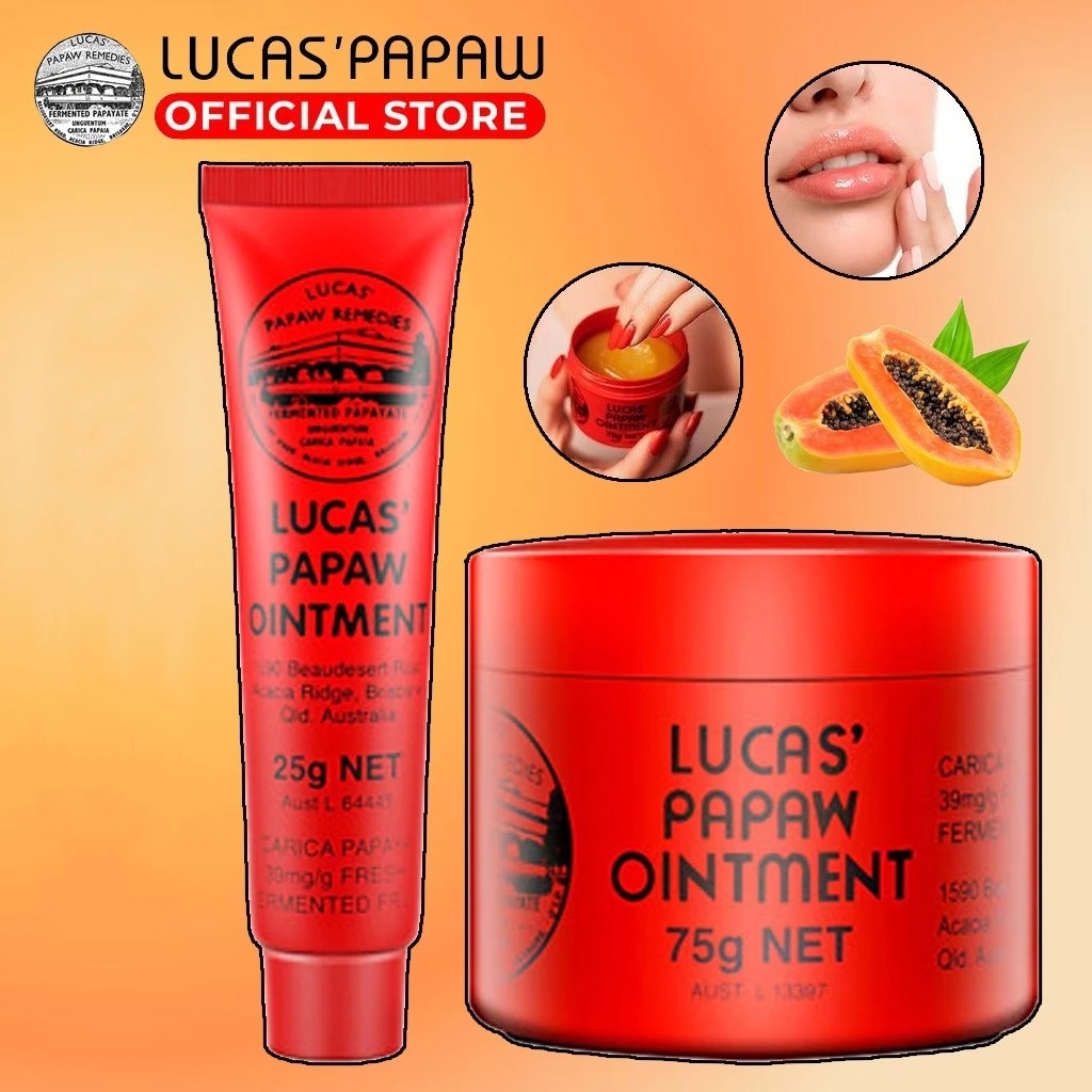 Kem đa năng Lucas' Papaw Ointment đu đủ của Úc kem bôi nẻ, hăm tã, bỏng ...