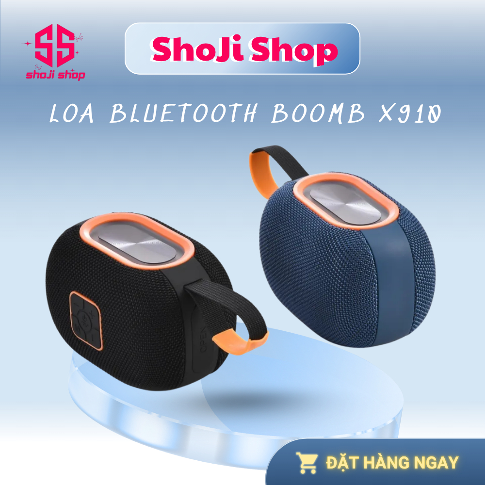 Loa Bluetooth BOOMB X910 âm hay bass mạnh chống nước IPX6 có quai xách ...