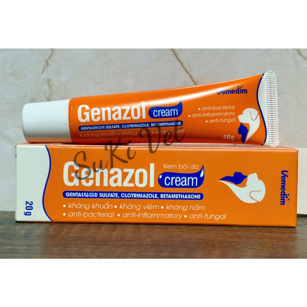 GENAZOL CREAM - KEM BÔI DA (20g/ tuýp) - HỖ TRỢ CẢI THIỆN TÌNH TRẠNG ...