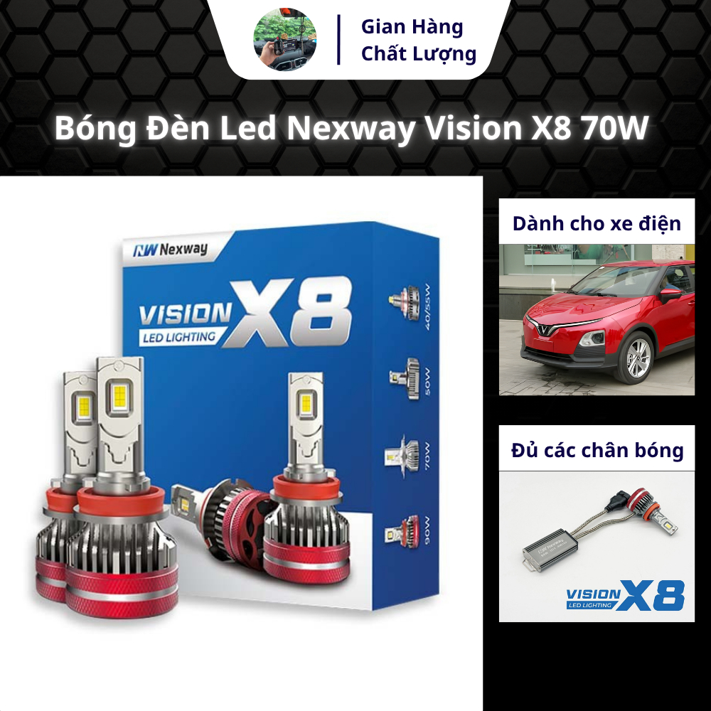 Bóng Đèn Led Nexway Vision X8 Pro Siêu Sáng 90w và có cả 70w cho xe ...