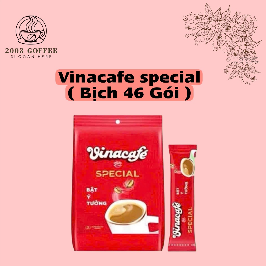 Cà phê sữa Vinacafe SPECIAL ( Bịch 46 gói ) | Shopee Việt Nam