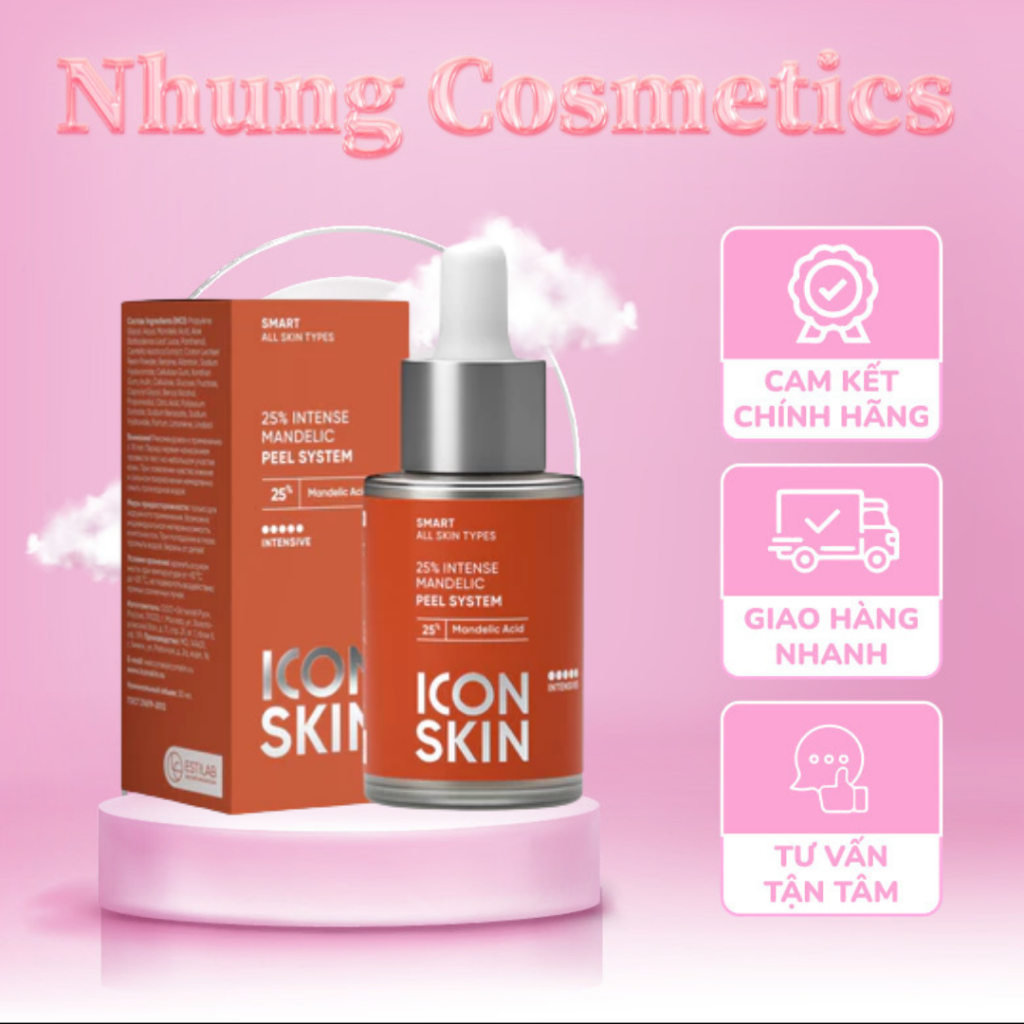 (Hàng Công Ty) ICON SKIN Peel da 25% INTENSE MANDELIC PEEL SYSTEM 30ml ...