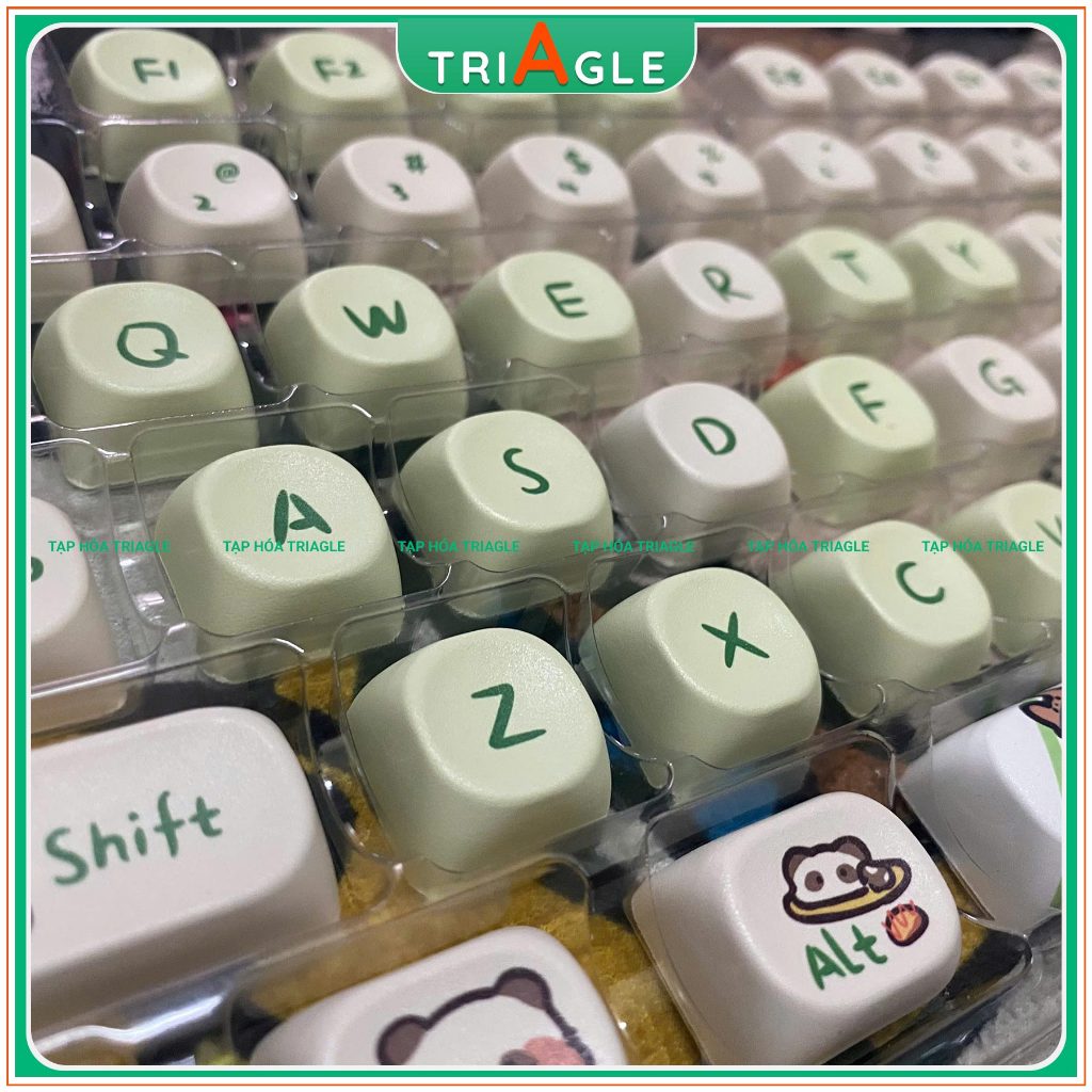Keycap Cute Tiny Panda - Chất Liệu PBT Dye Sub MOA Bộ 141 Nút Bàn Phím ...