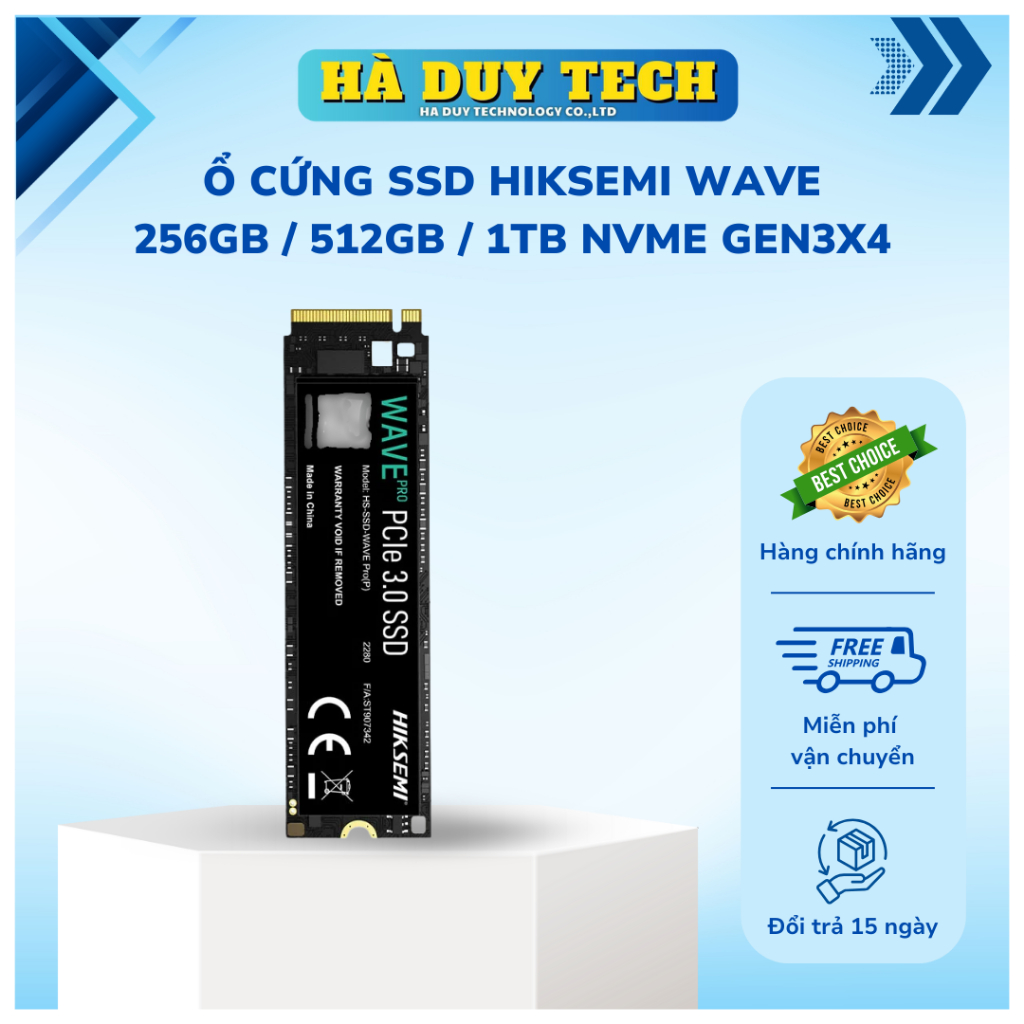 Ổ Cứng SSD HIKSEMI WAVE 256GB / 512GB / 1TB NVME GEN3x4 - Chính Hãng ...
