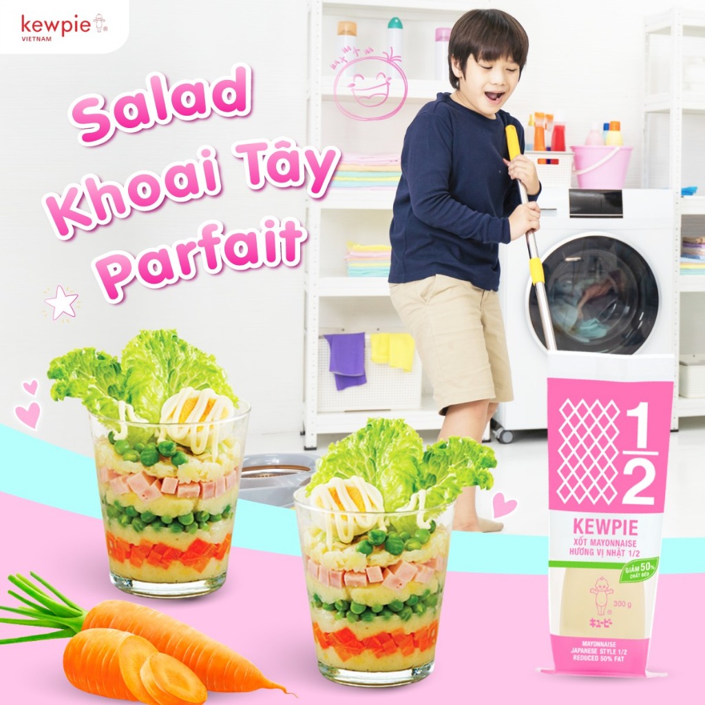HSD 10/1/2026 (chai ½ HỒNG 300g) SỐT MAYO HƯƠNG VỊ NHẬT ÍT BÉO KEWPIE ...
