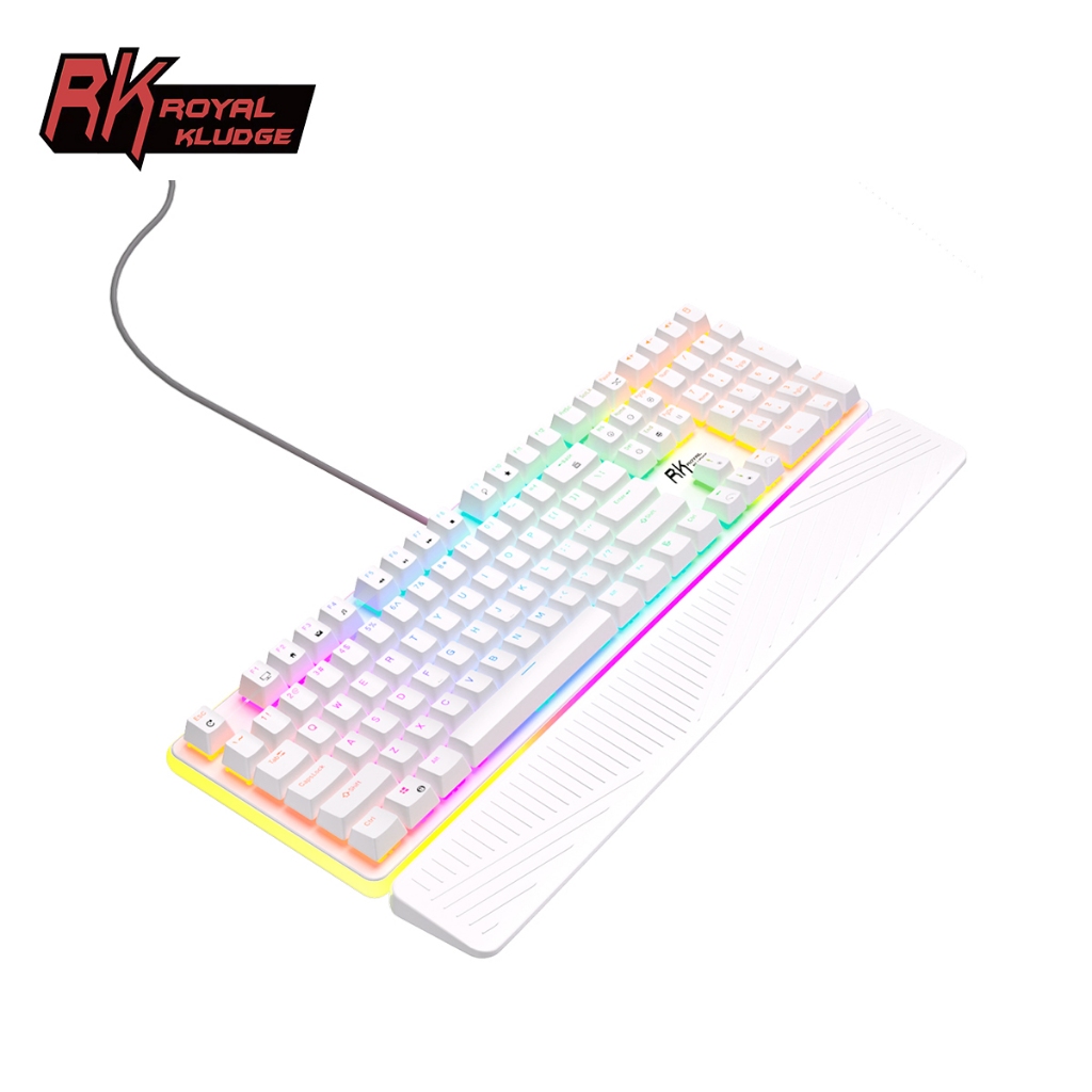Royal Kludge RK918 Full Rgb Backlit Trắng Bàn phím cơ khí có dây ...