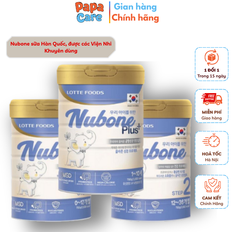 Nubone Plus+ 750g Step 1 & 2 – Sữa công thức cho bé thông minh, khỏe ...