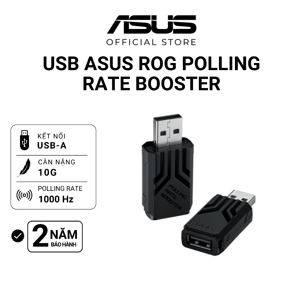 USB ASUS ROG Polling Rate Booster (90MP03T0-BRUA00) | Shopee Việt Nam
