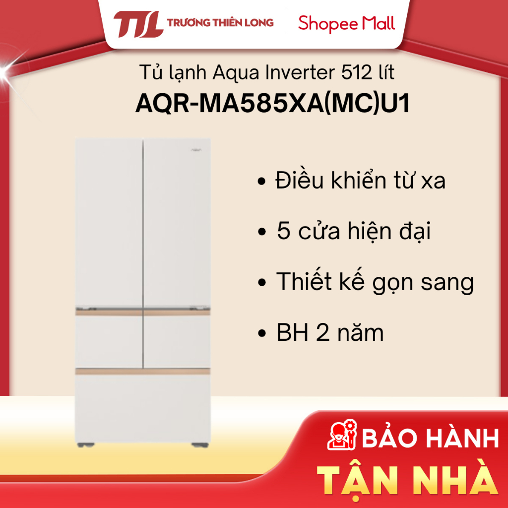 Tủ lạnh Aqua Inverter 512 lít Multi Door AQR-MA585XA(MC)U1 [FREESHIP ...