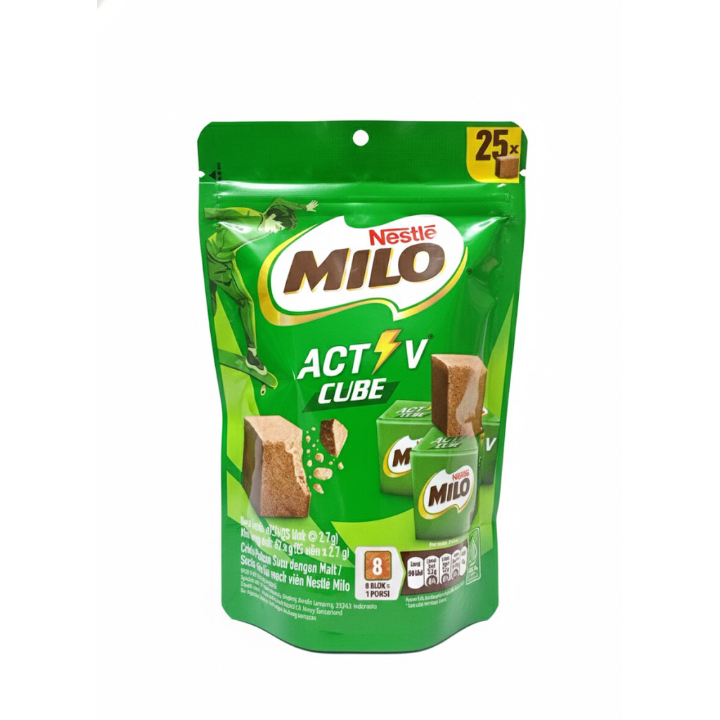 SOCOLA SỮA LÚA MẠCH VIÊN NESTLE MILO ACTIV CUBE GÓI 67,5G (25 VIÊN ...