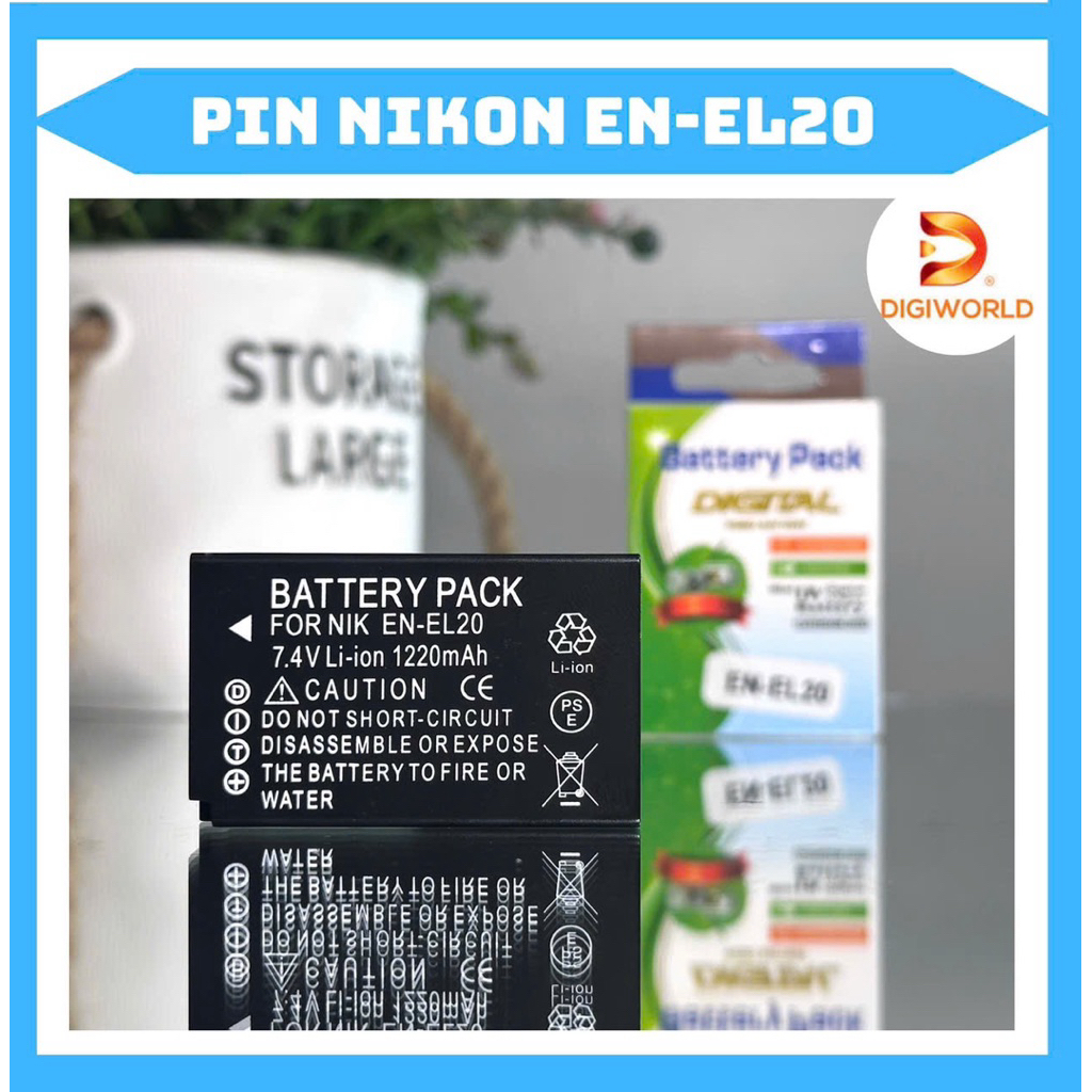 Pin Nikon EN-EL20 cho dòng máy : AW1, J1, S1, J3, J2, .... | Shopee Việt Nam
