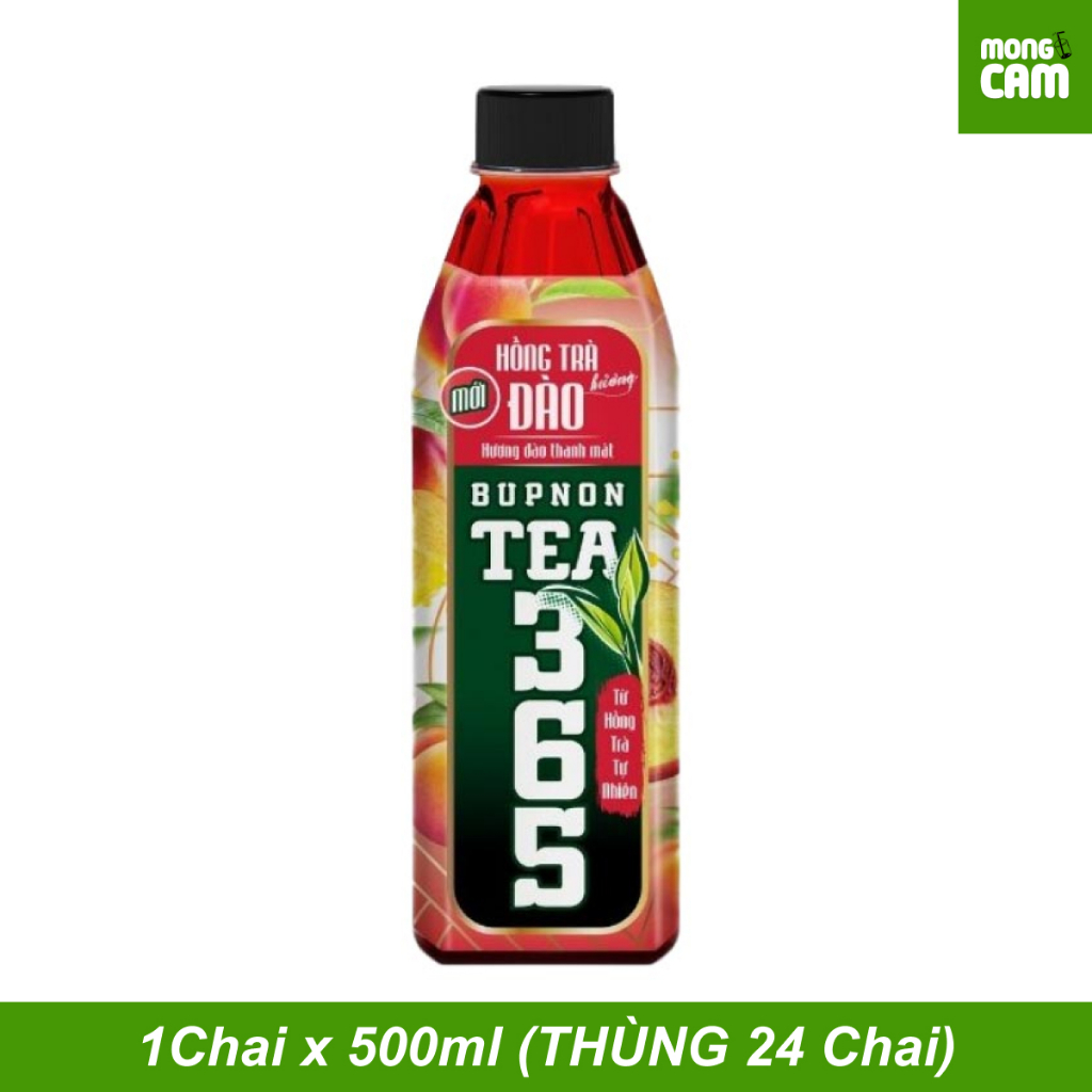 Hồng trà Tea 365 hương đào chai 500ml (chai) | Shopee Việt Nam