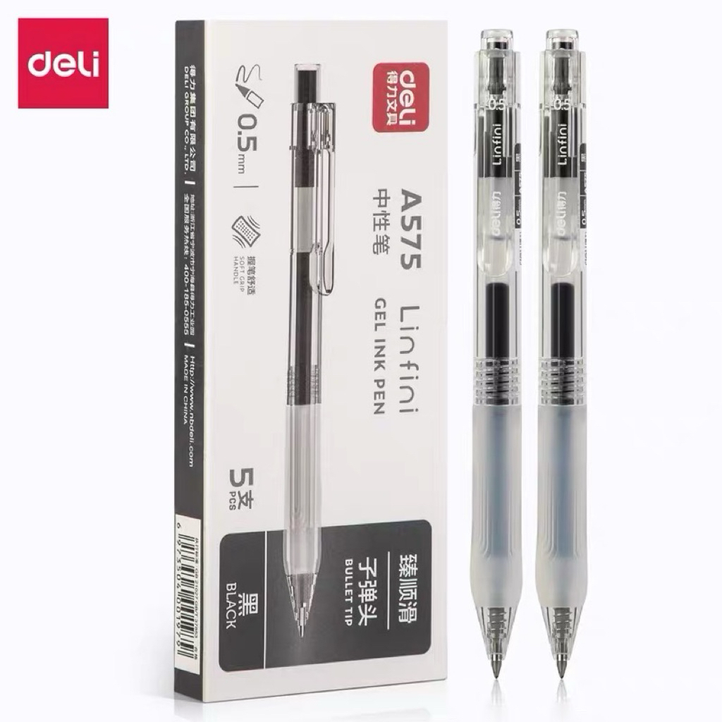 Ruột Bút Gel Deli 0.5mm/0.38mm/0.35mm Viết Trơn, Đều Mực Thay Thế Cho ...