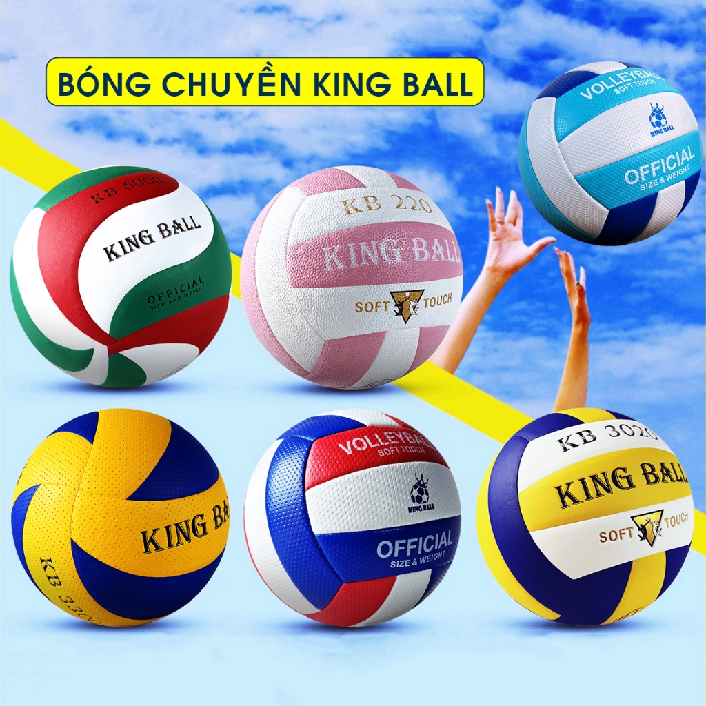 Banh Bóng Chuyền King Ball Quả Bóng Chuyền Da Chính Hãng Size Số 5 Nam ...
