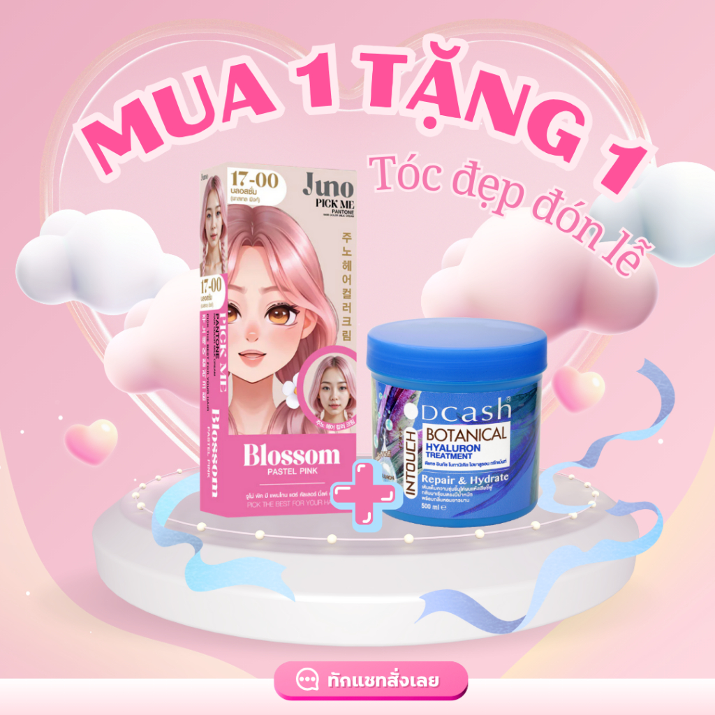 MUA 1 TẶNG 1 - Kem nhuộm tóc Juno Pick Me Pantone Hair Color Milk Cream ...
