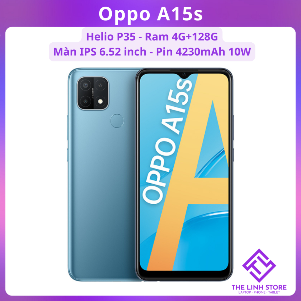 Điện thoại Oppo A15s bản Quốc tế - Helio P35 ram 4G 128G | Shopee Việt Nam