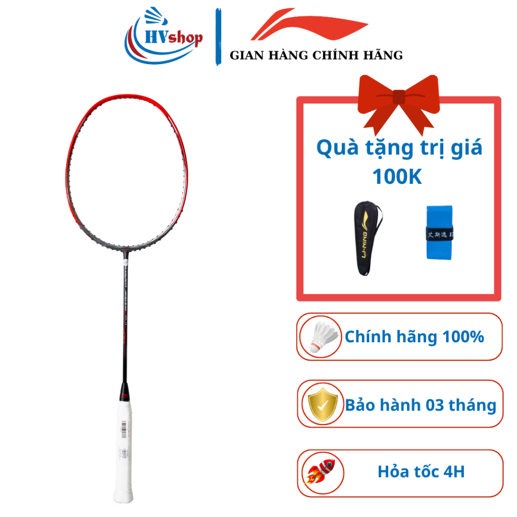 Vợt cầu lông Lining Calibar 300B chính hãng, tấn công mạnh mẽ tặng bao ...