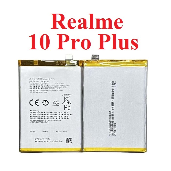 Pin Li-Polymer Oppo Realme 10 Pro Plus Mã BLP951 Dung Lượng 5000mAh New ...
