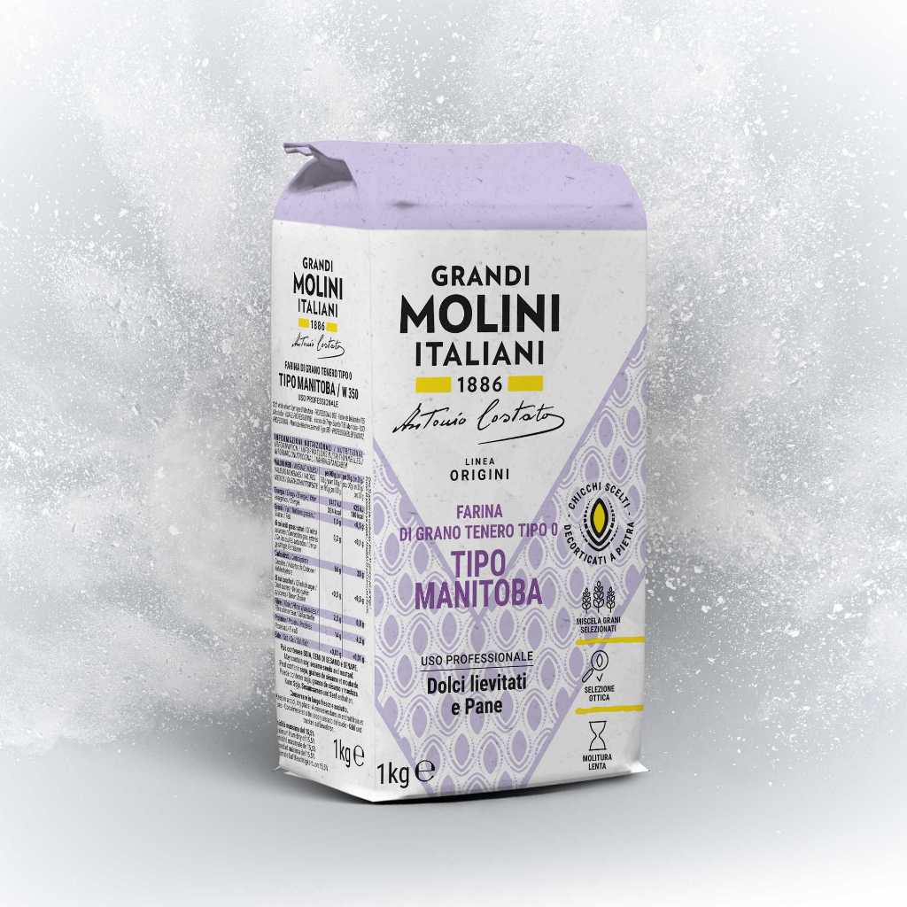 Bột mì MANITOBA Tipo 0, bột bánh mì Grandi Molini Italiani (1kg)/ Gói ...