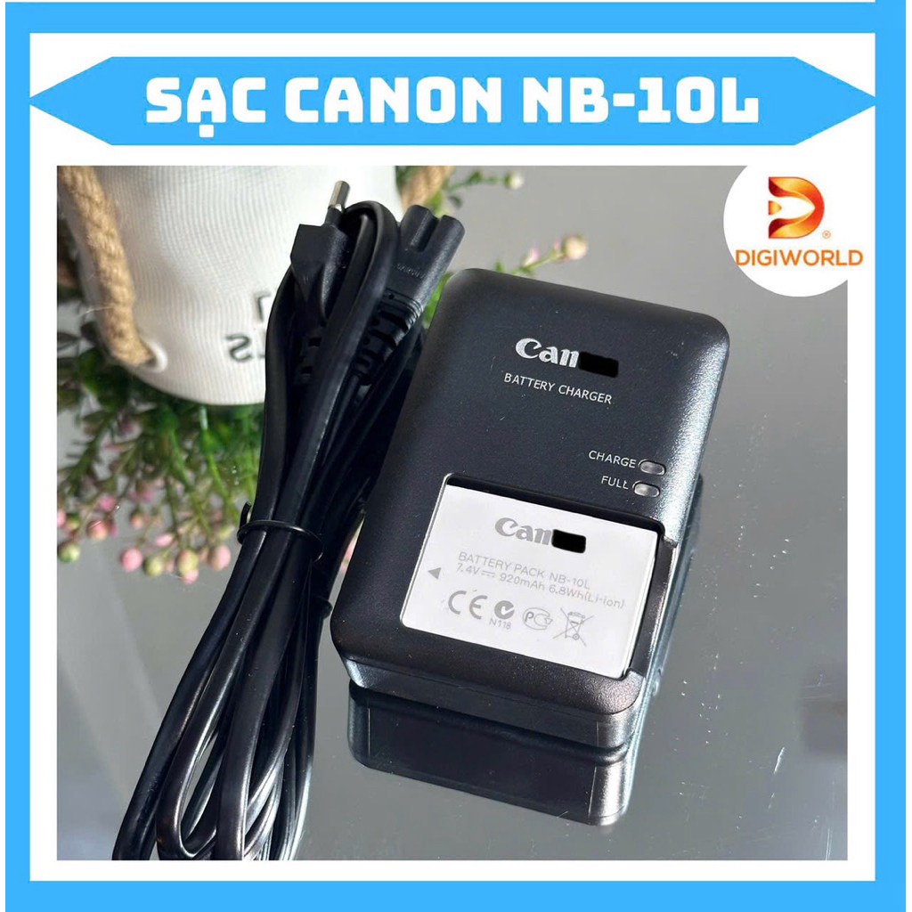 Sạc pin Canon NB-10L dùng cho PowerShot G1 X, G3 X, G15, G16, SX40 ...