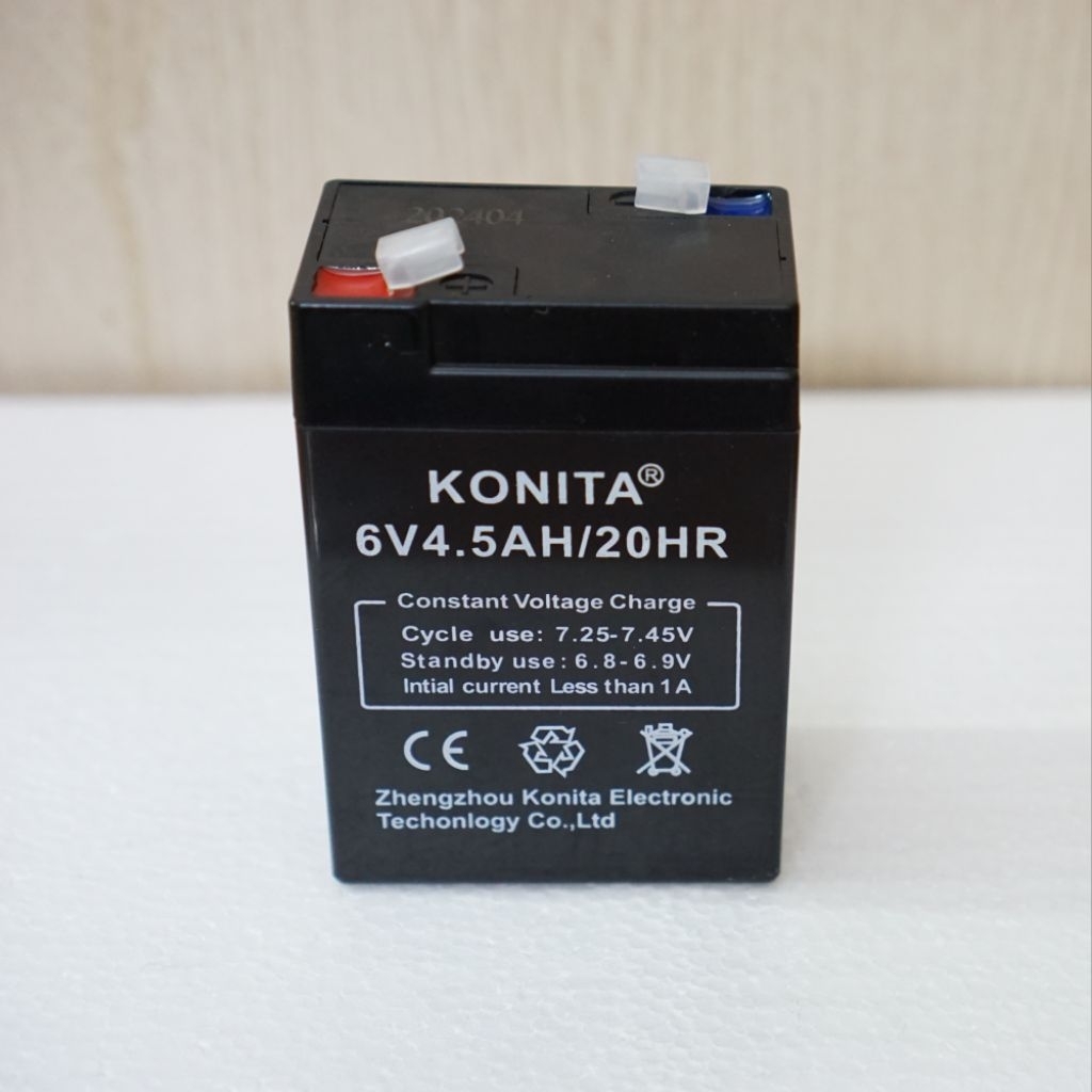 Ắc quy xe điện trẻ em 6V4.5Ah KONITA, cân điện tử, quạt tích điện, xe ...