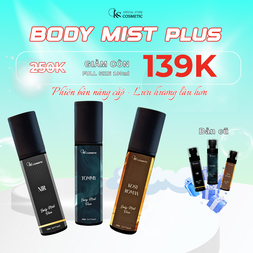 BODY MIST Nam - Thơm Toàn Thân Lưu Hương Lâu - Nước Hoa Hẹn Hò BODYMISS ...