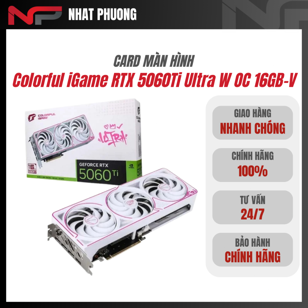 Card Màn Hình Colorful iGame RTX 5060Ti Ultra W OC 16GB-V | Shopee Việt Nam