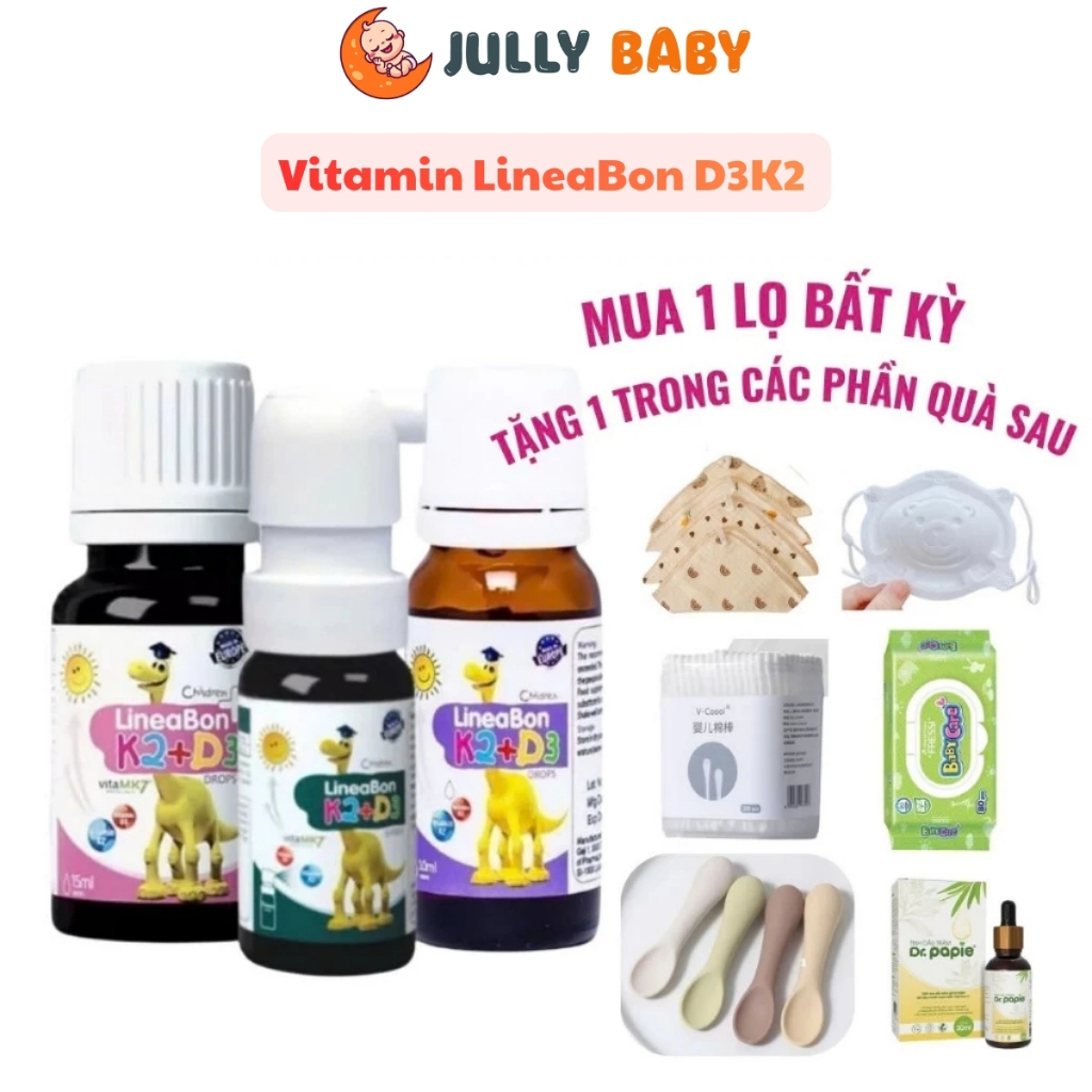 Vitamin LineaBon D3K2 giúp cơ thể hấp thụ tốt canxi tăng chiều cao cho ...