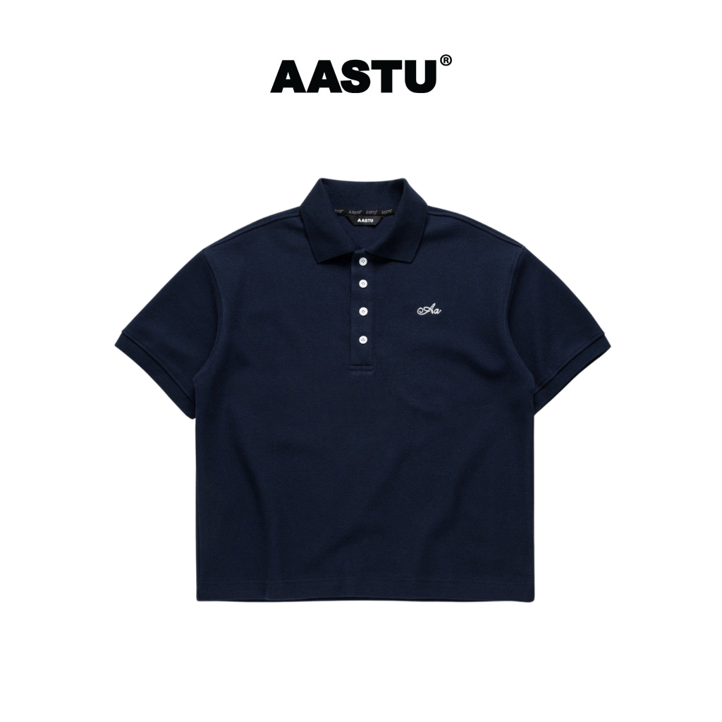 AA STU Áo Polo Tay Ngắn AA Garment Polo Form Boxy Vải Cotton 100% Local ...