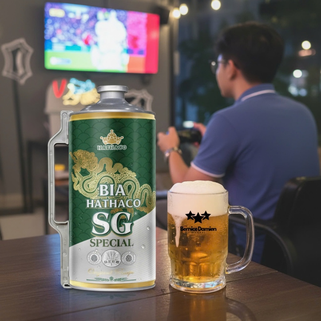 [Bom/Keg] Bia Hathaco Saigon Special bình 2L Malt đại mạch Hoa nồng độ ...