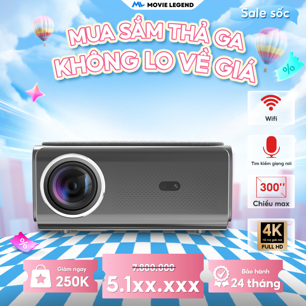 [ CHÍNH HÃNG ] Máy Chiếu H8 Pro Max Version 2 - Movie Legend - Full HD ...