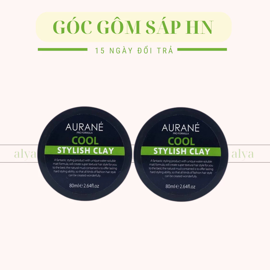 COMBO 3 LỌ Sáp vuốt tóc nam Aurane Cool Stylish Clay 100gr tạo kiểu giữ ...