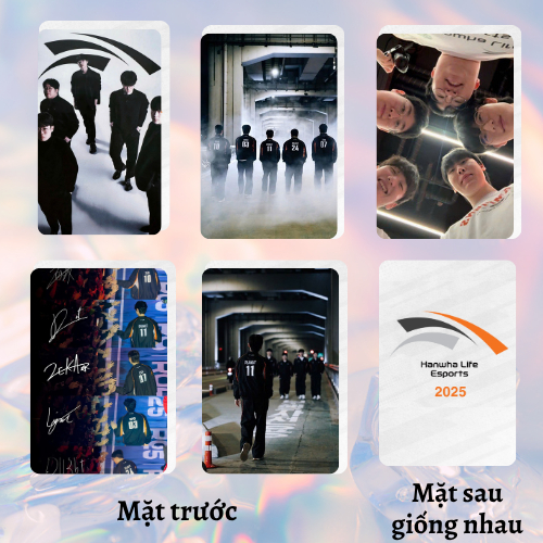 Bộ 5 card kỉ niệm Hanwha Life Esports (HLE) 2025 - ZPZVD - Liên Minh ...