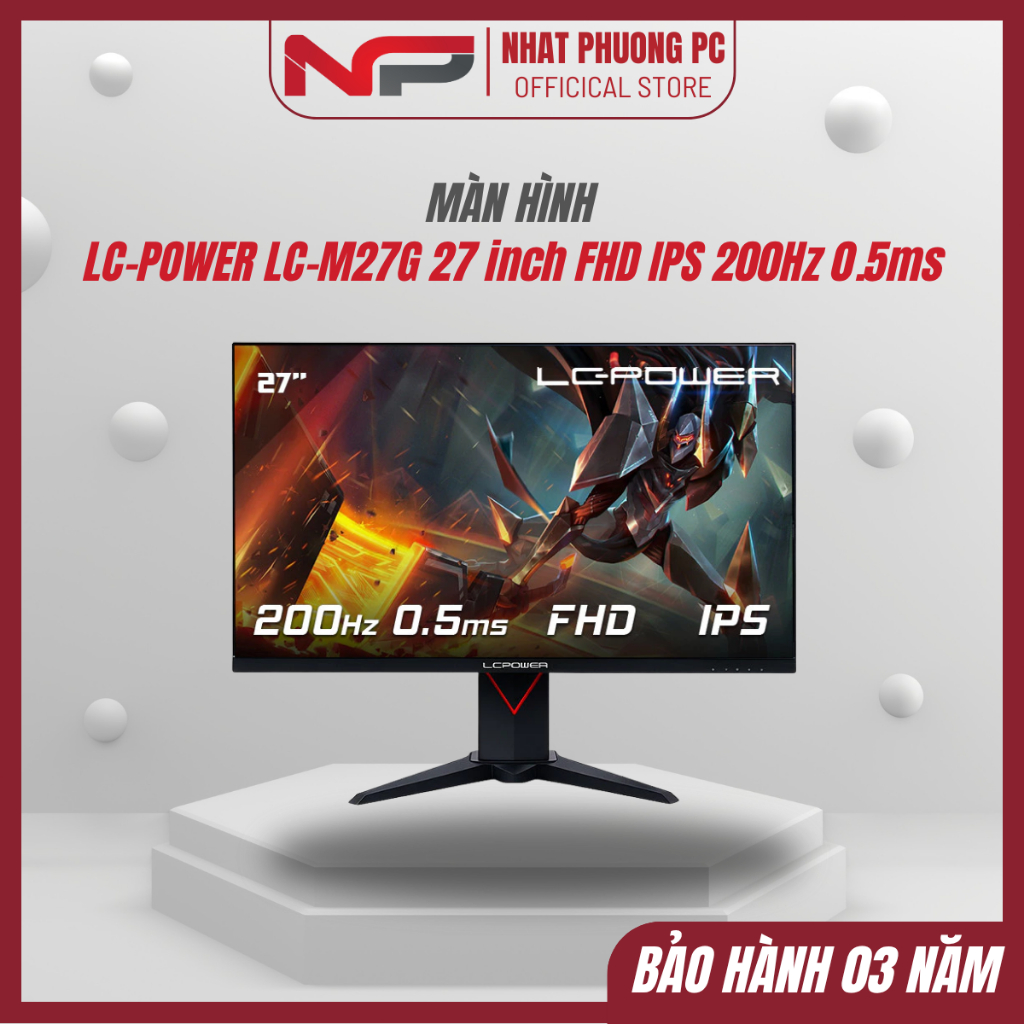 [FULL VAT] Màn Hình Gaming LC-POWER LC-M27G 27 inch FHD IPS 200Hz 0.5ms ...