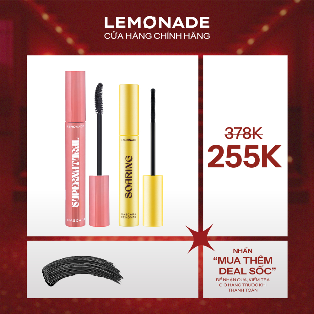 Combo Lemonade Mascara SuperNatural 7.5g và Tẩy trang mi Remover 6ml ...