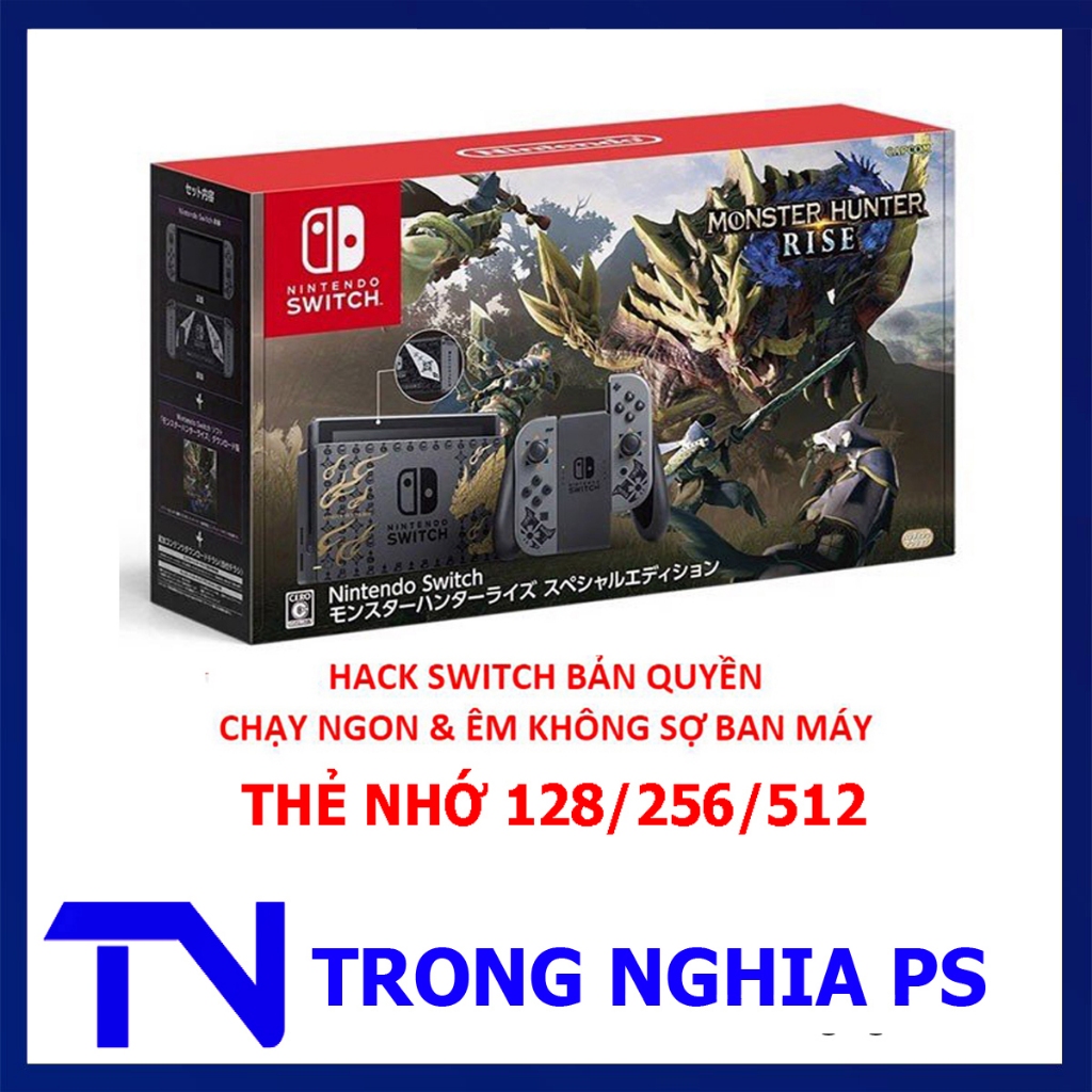 Máy Nintendo Switch V2 Monster Hunter Rise Limited Mod Chip Chơi Free ...
