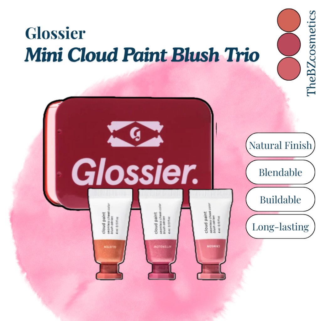 Set má kem Glossier Mini Cloud Paint Blush Trio mới 2025- BILL US ...