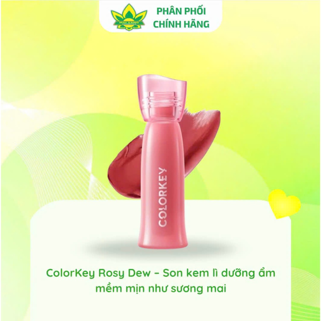 Son COLORKEY Watery Tint, Lì Mịn Nhẹ Môi, Không Dính, Lâu Trôi, Dưỡng ...