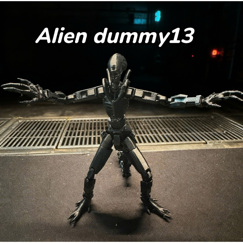 Mô hình lắp ráp Alien robot dummy 13 kèm phụ kiện thay thế, khớp cử ...