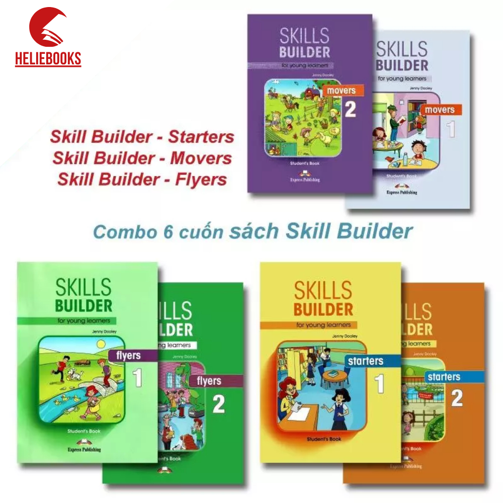 Sách Skills Builder Starters, Flyers, Movers 1+2 (combo 2 cuốn) - Bản ...